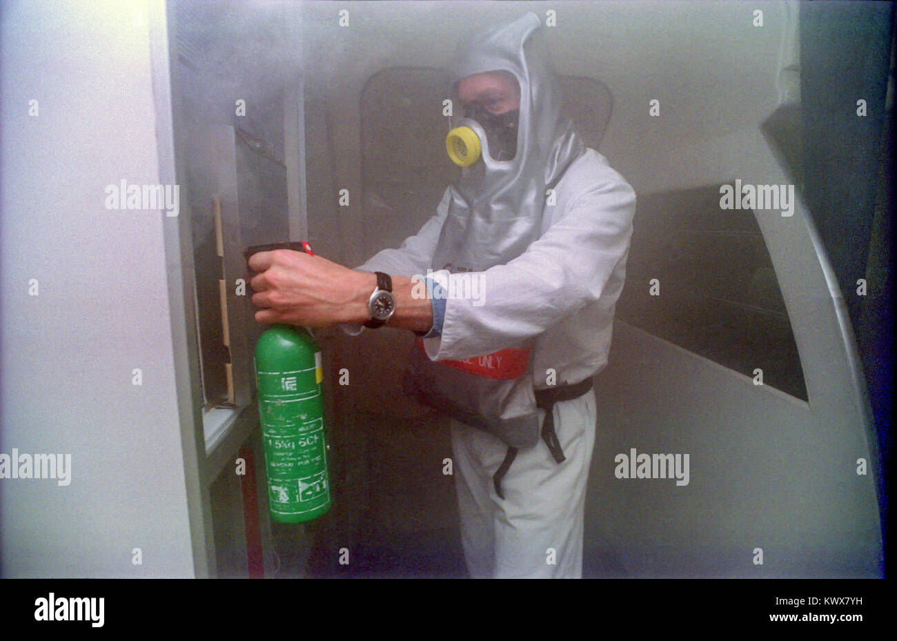 Air 2000 crew training at Lowfield Heath in West Sussex Stock Photo - Alamy