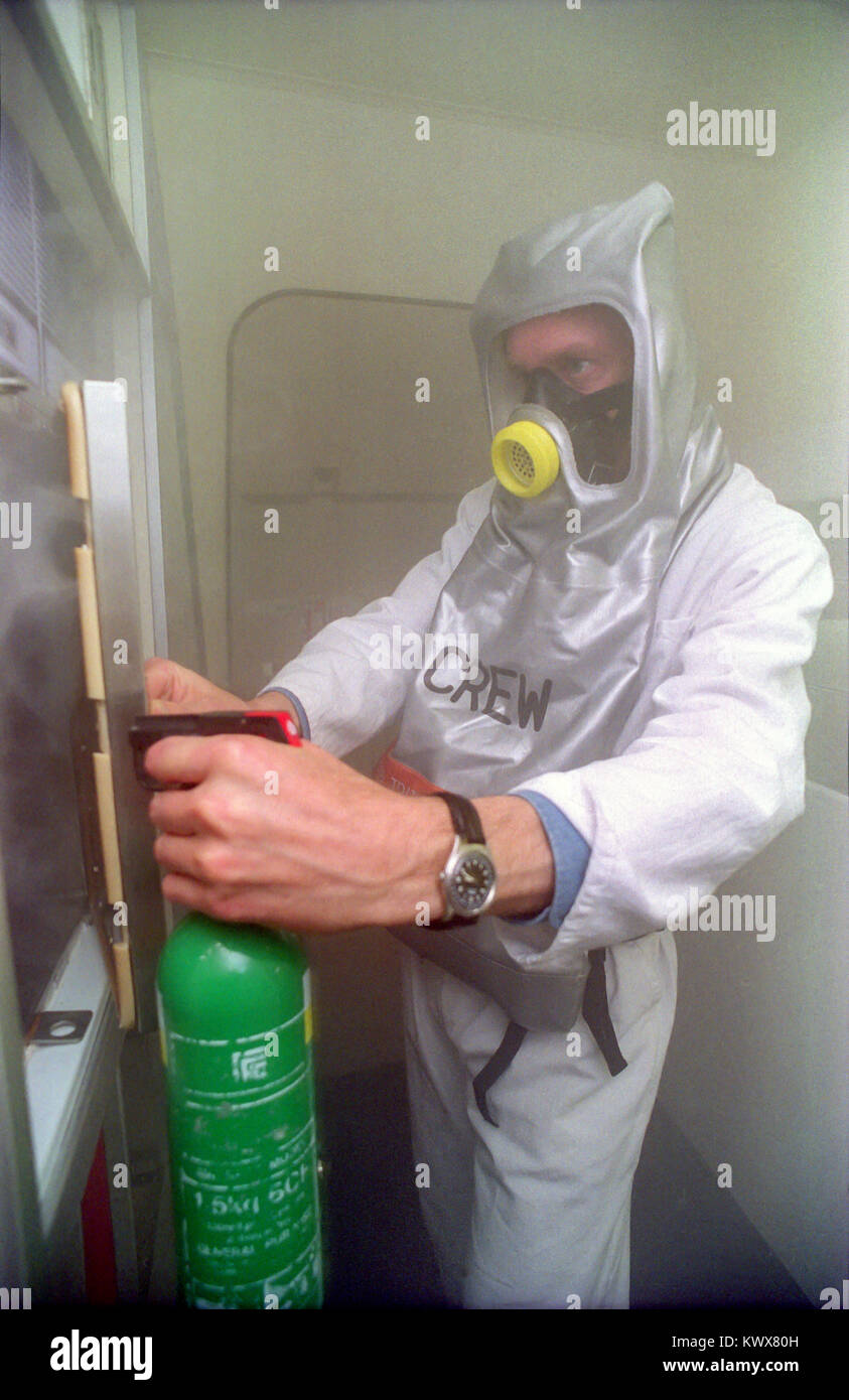 Air 2000 crew training at Lowfield Heath in West Sussex Stock Photo - Alamy