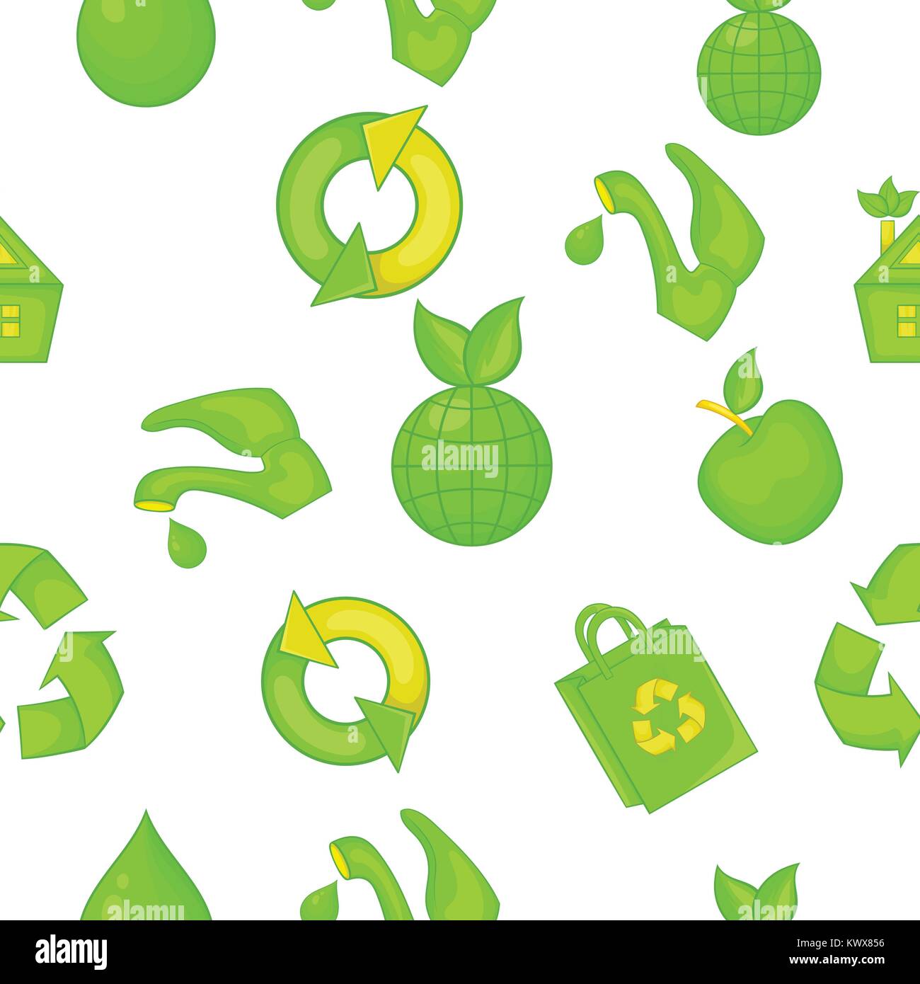 Conservation pattern. Cartoon illustration of conservation vector ...