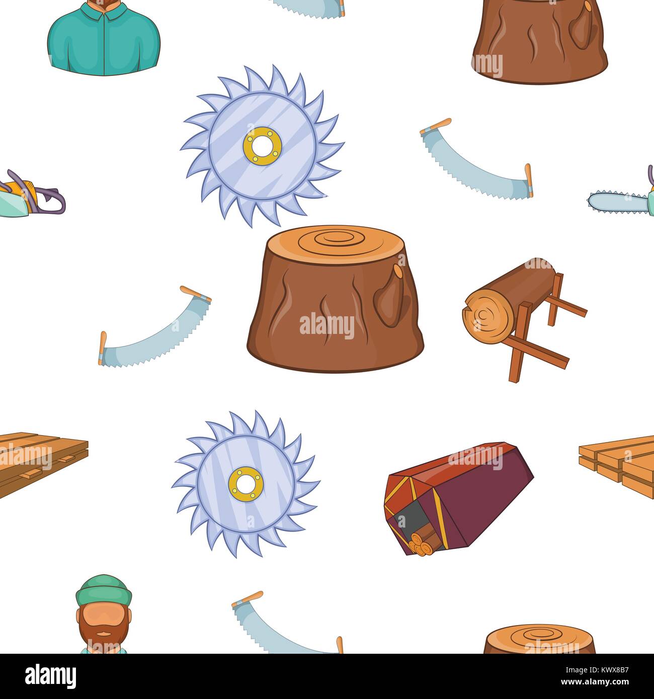 Cleaver pattern. Cartoon illustration of cleaver vector pattern for web ...