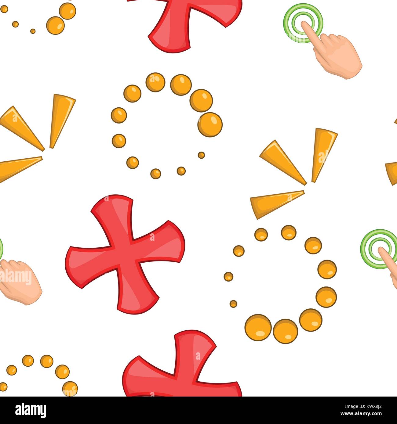 Mouse pointer pattern. Cartoon illustration of mouse pointer vector ...
