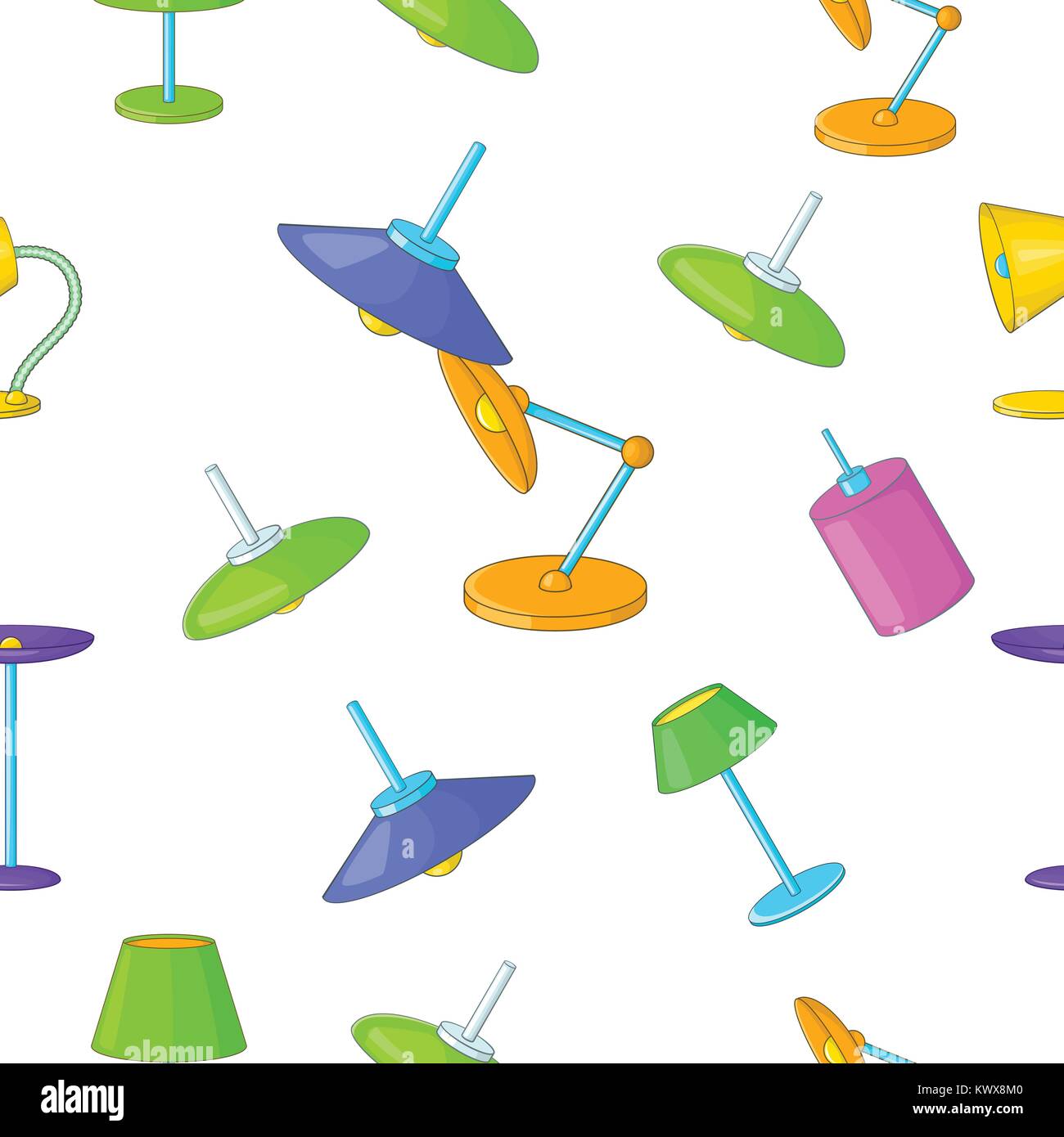 Lighting pattern. Cartoon illustration of lighting vector pattern for ...