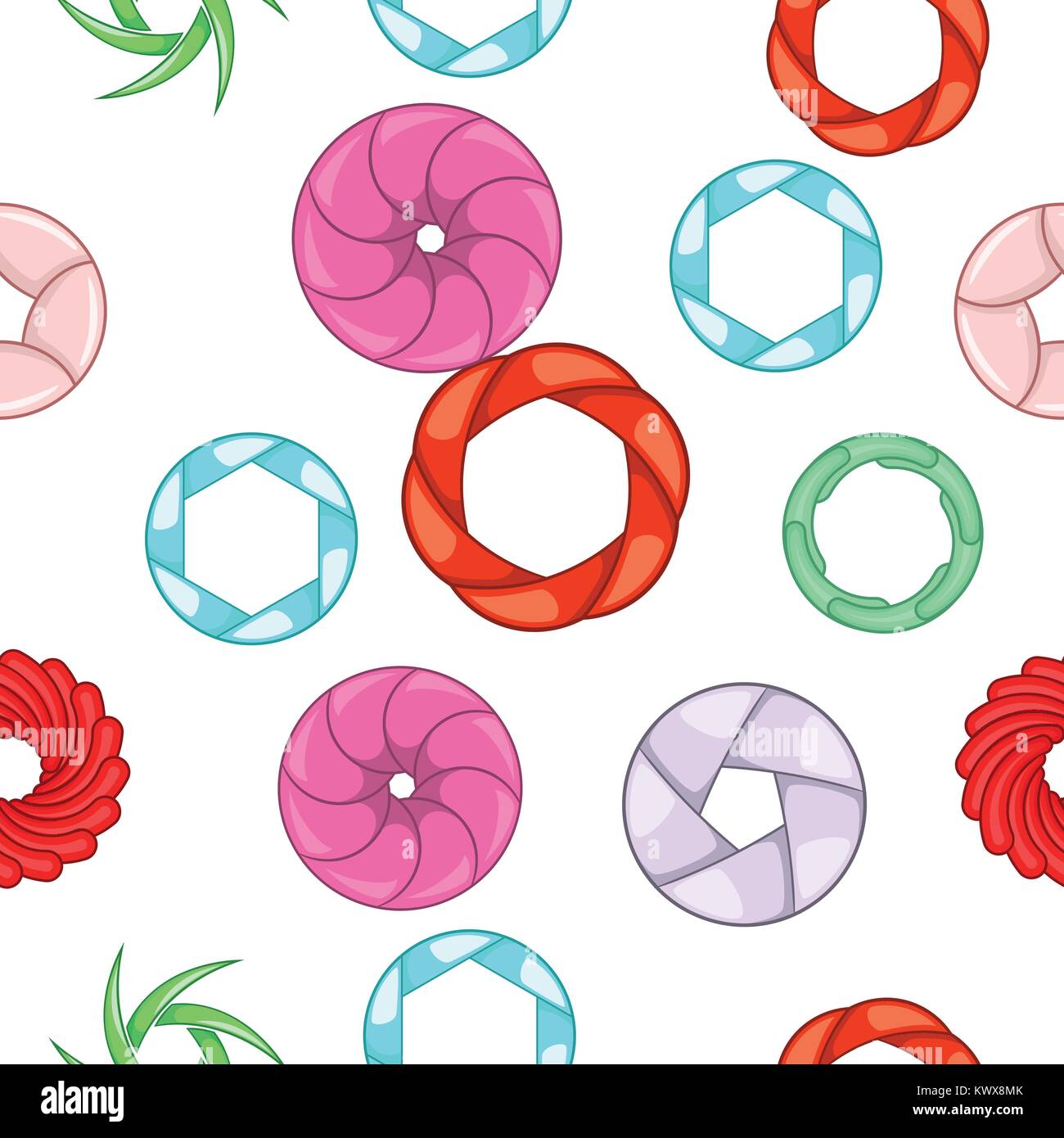 Aperture camera pattern. Cartoon illustration of aperture camera vector ...