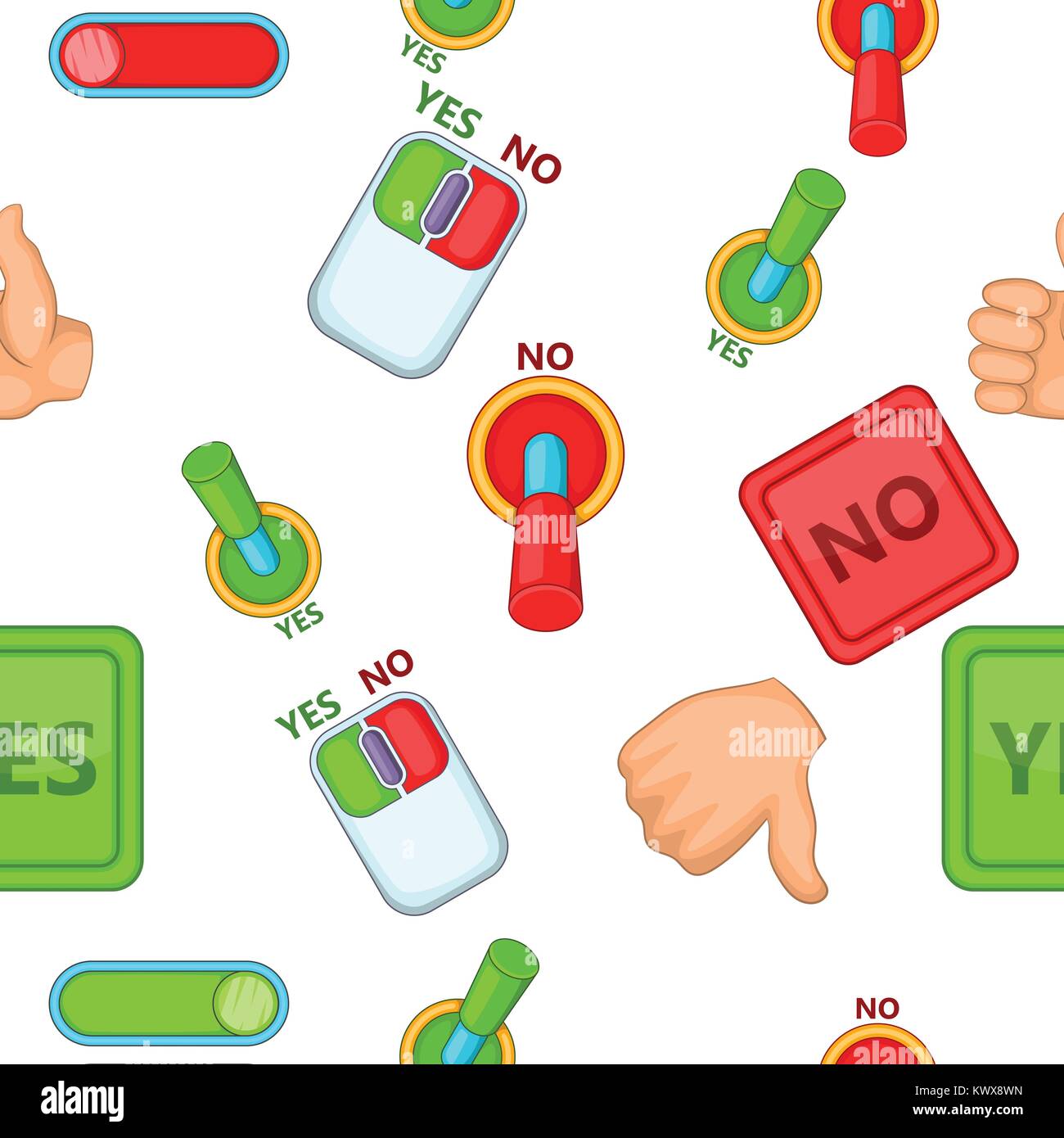 Choice pattern, cartoon style Stock Vector Image & Art - Alamy