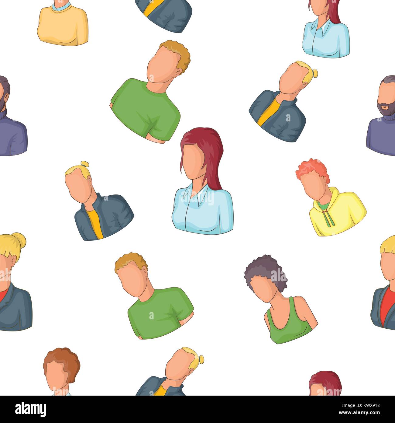 Portrait redhead woman avatar Cut Out Stock Images & Pictures - Alamy