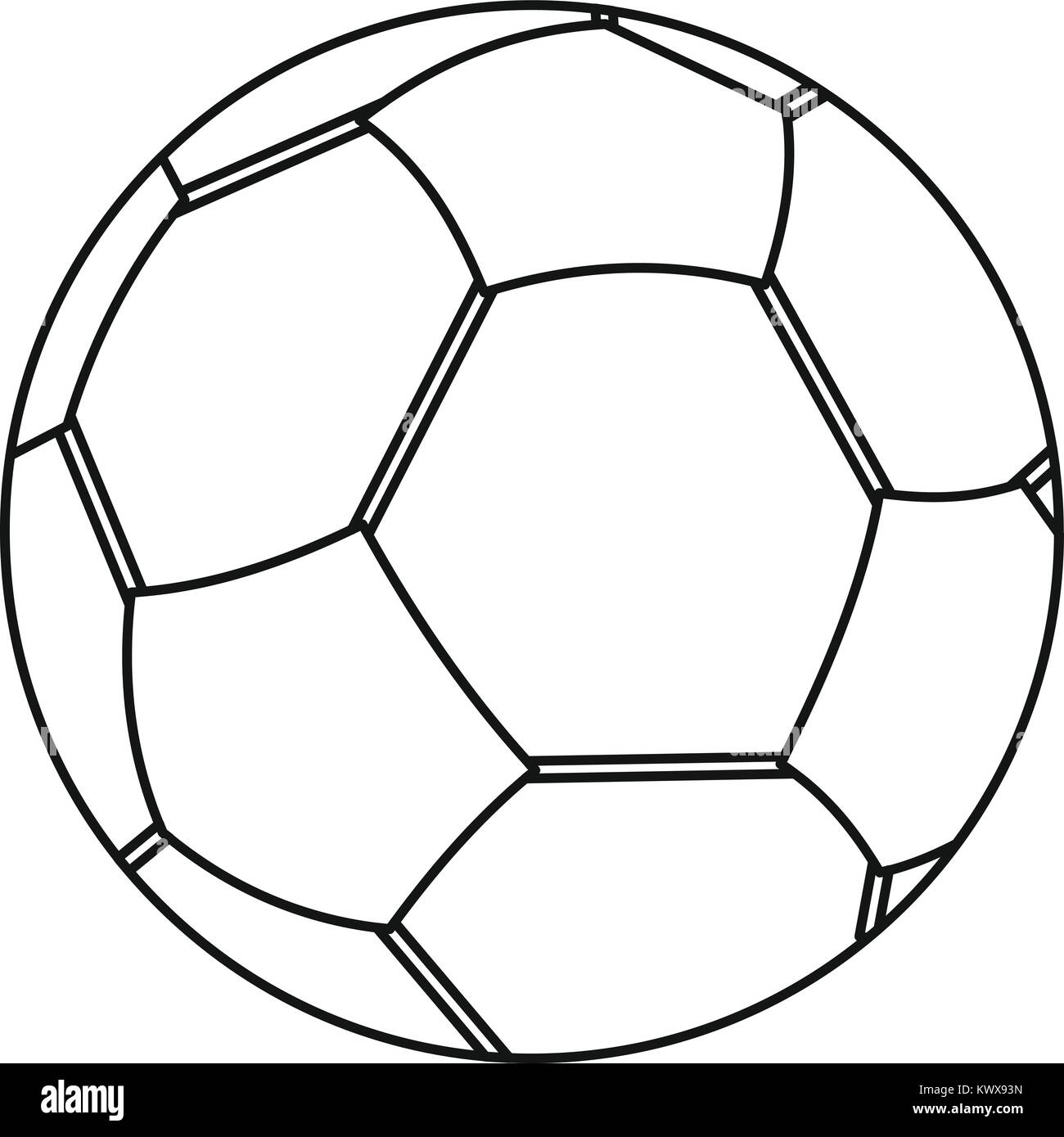 Soccer ball icon, simple style Stock Vector Image & Art - Alamy