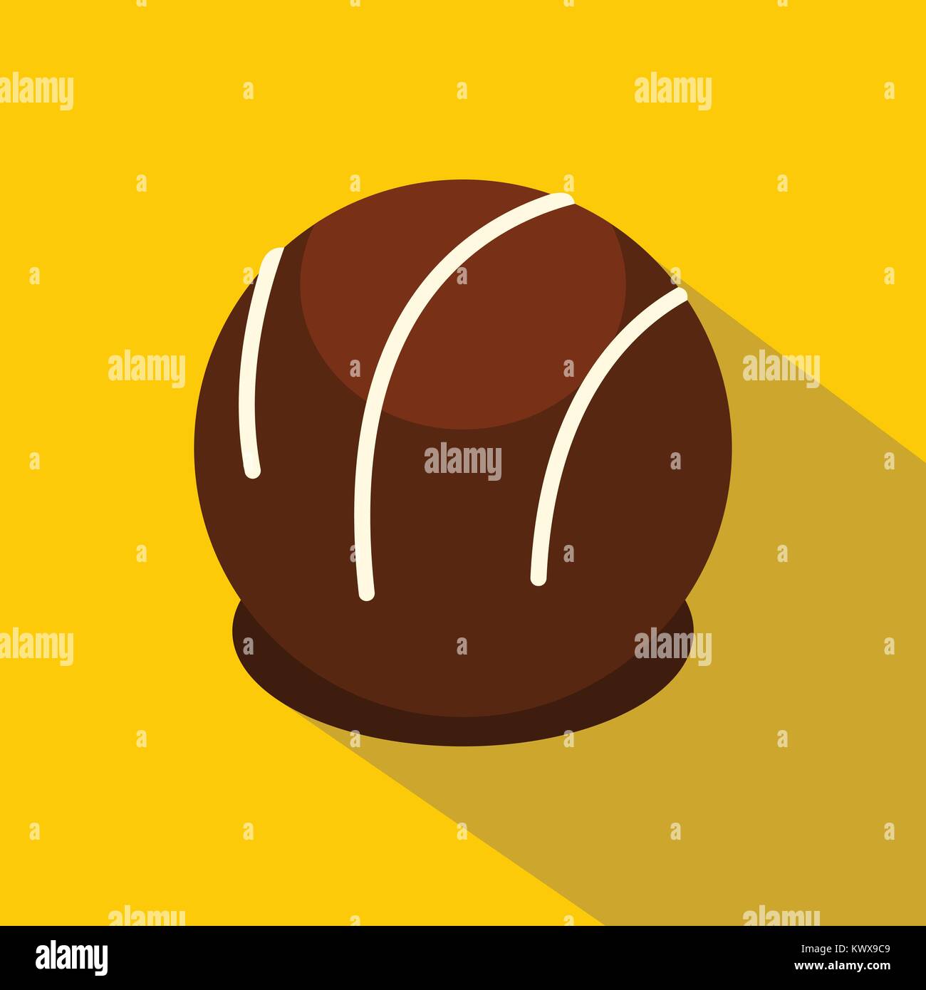 Chocolate candy icon, flat style Stock Vector Image & Art - Alamy