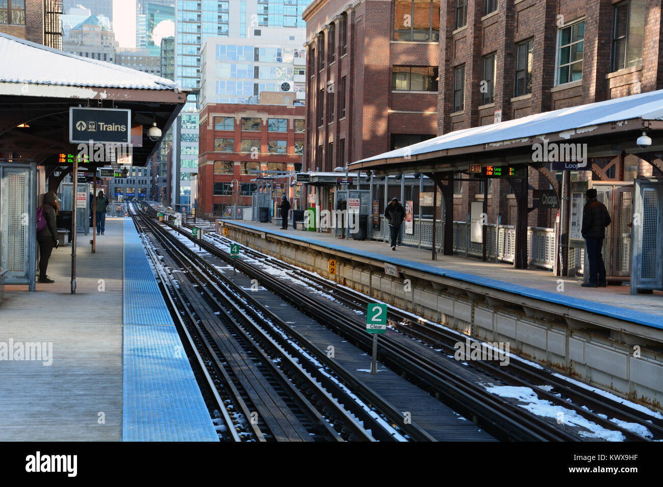 Chicago train station hi-res stock photography and images - Alamy