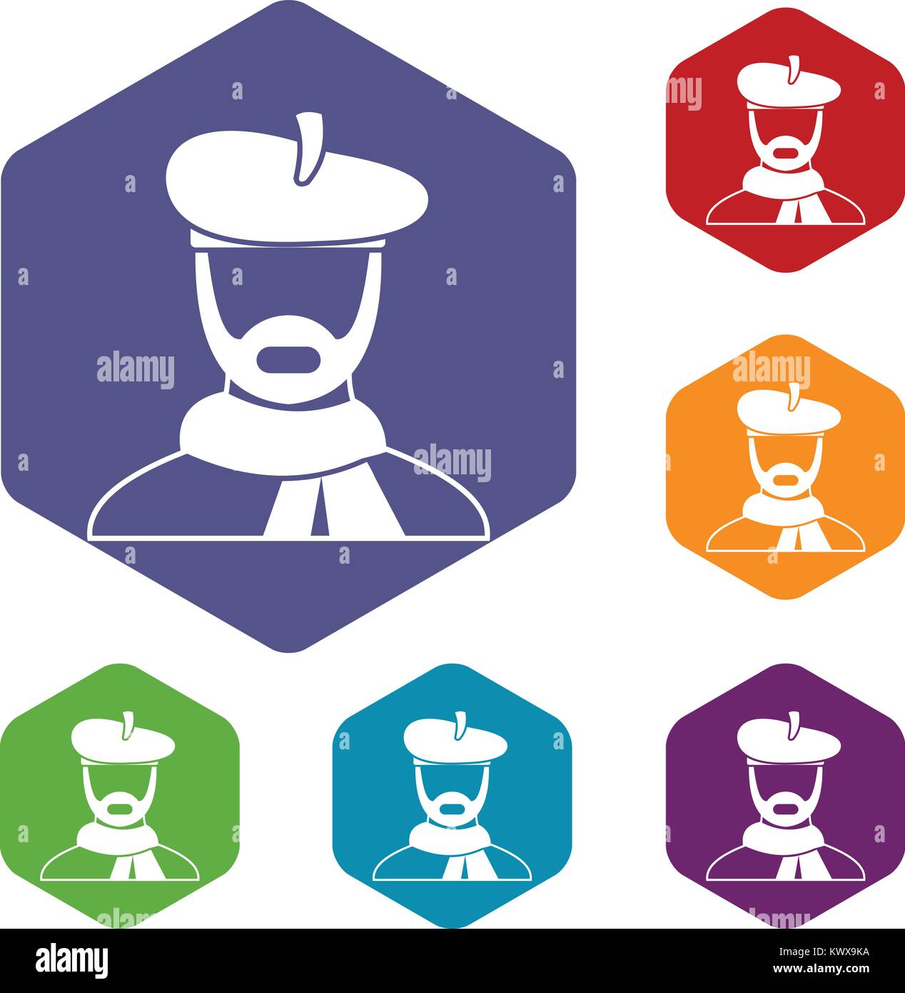Artist icons set Stock Vector Image & Art - Alamy