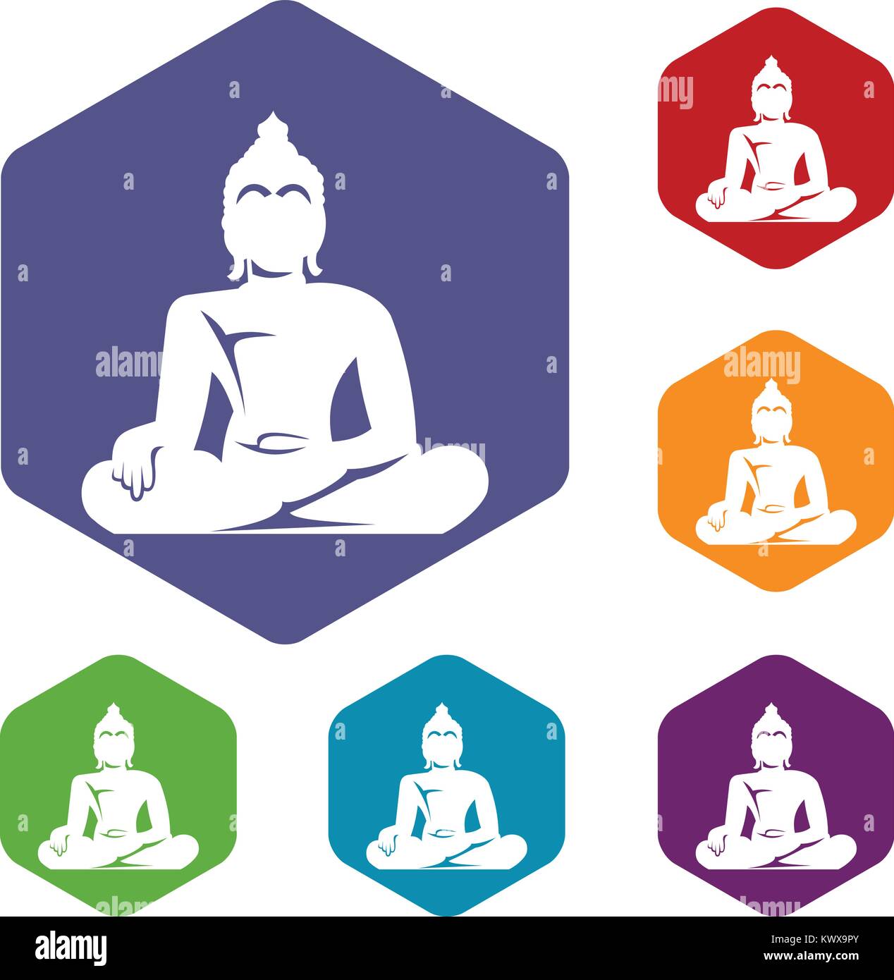 Prayer pose statue Stock Vector Images - Alamy
