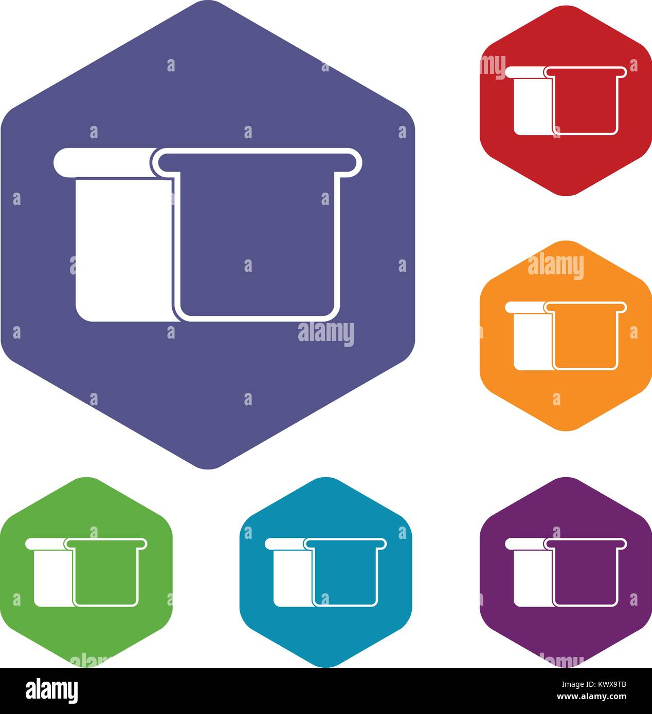 White bread icons set Stock Vector Image & Art - Alamy