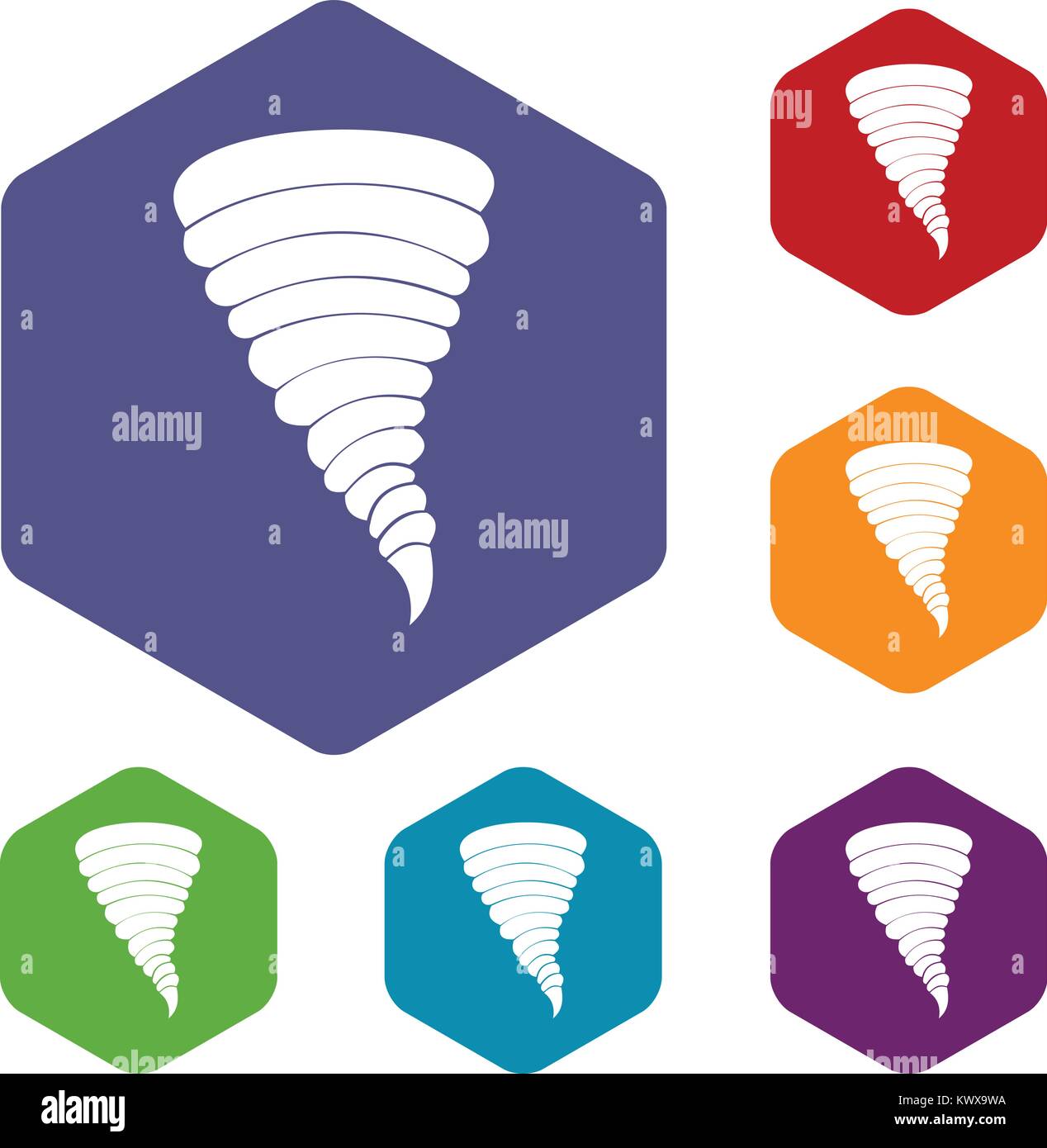 Tornado icons set Stock Vector Image & Art - Alamy