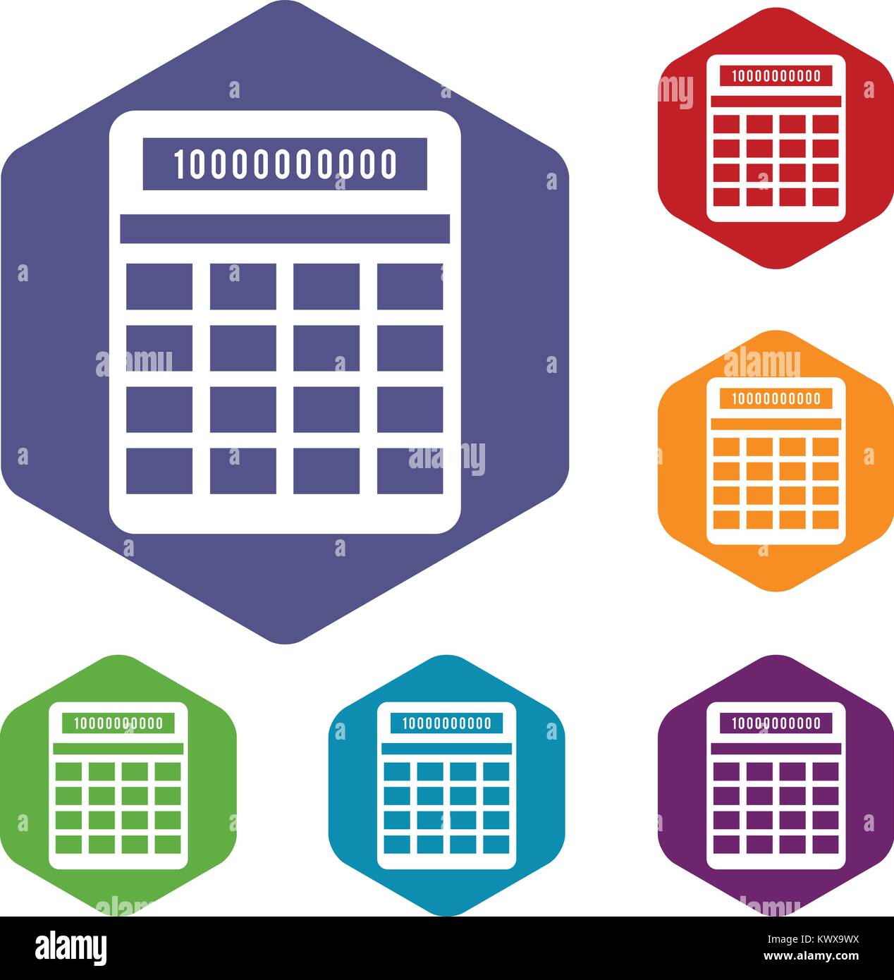 Calculator icons set Stock Vector Image & Art - Alamy