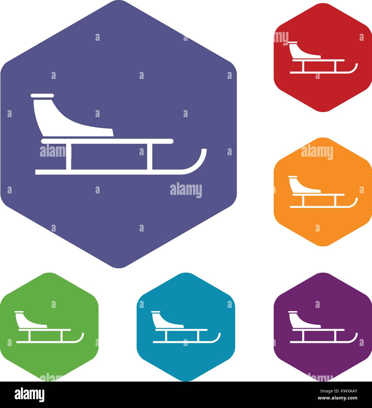 Sled runner Stock Vector Images - Alamy