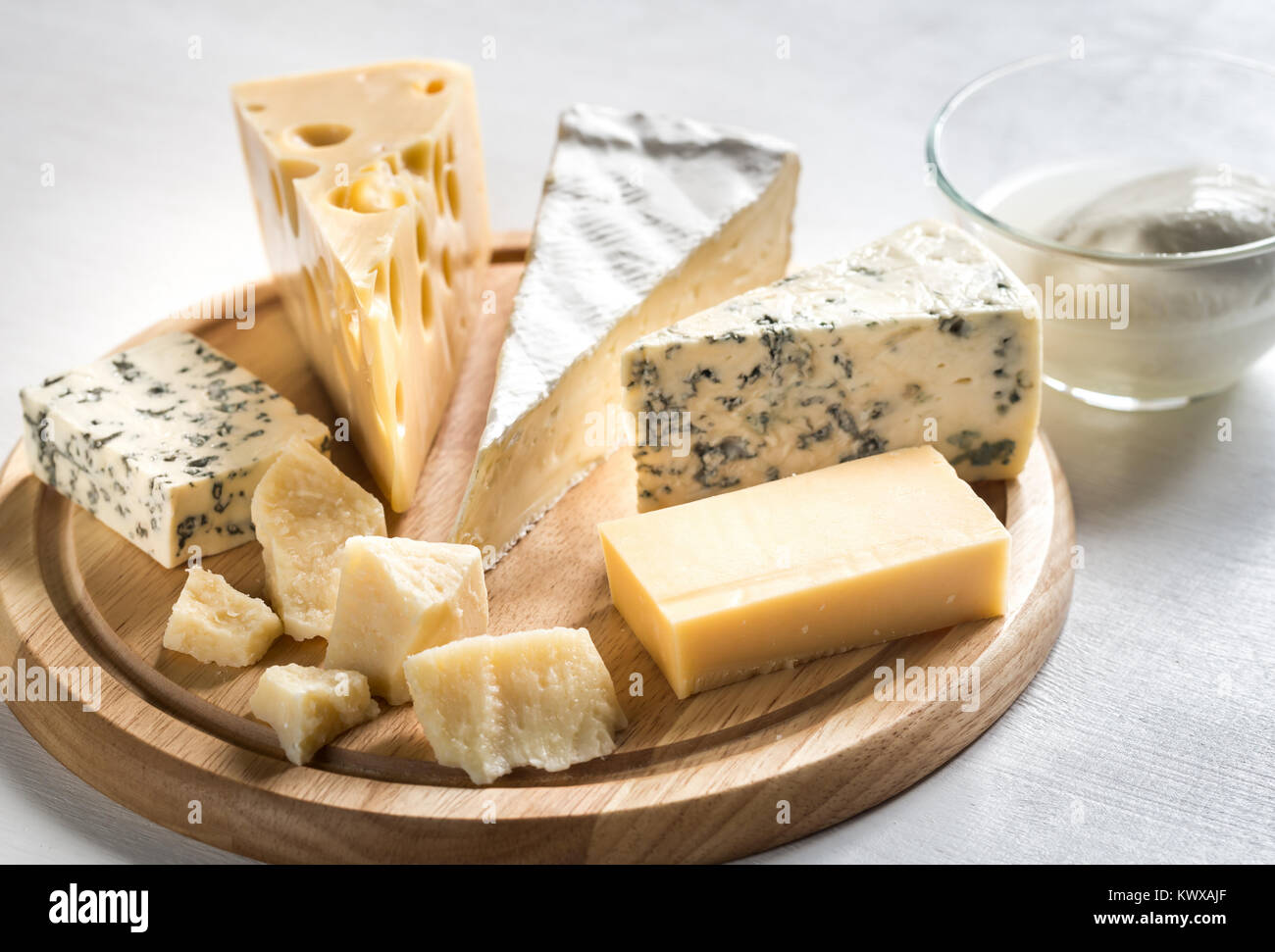 Various types of cheese Stock Photo - Alamy