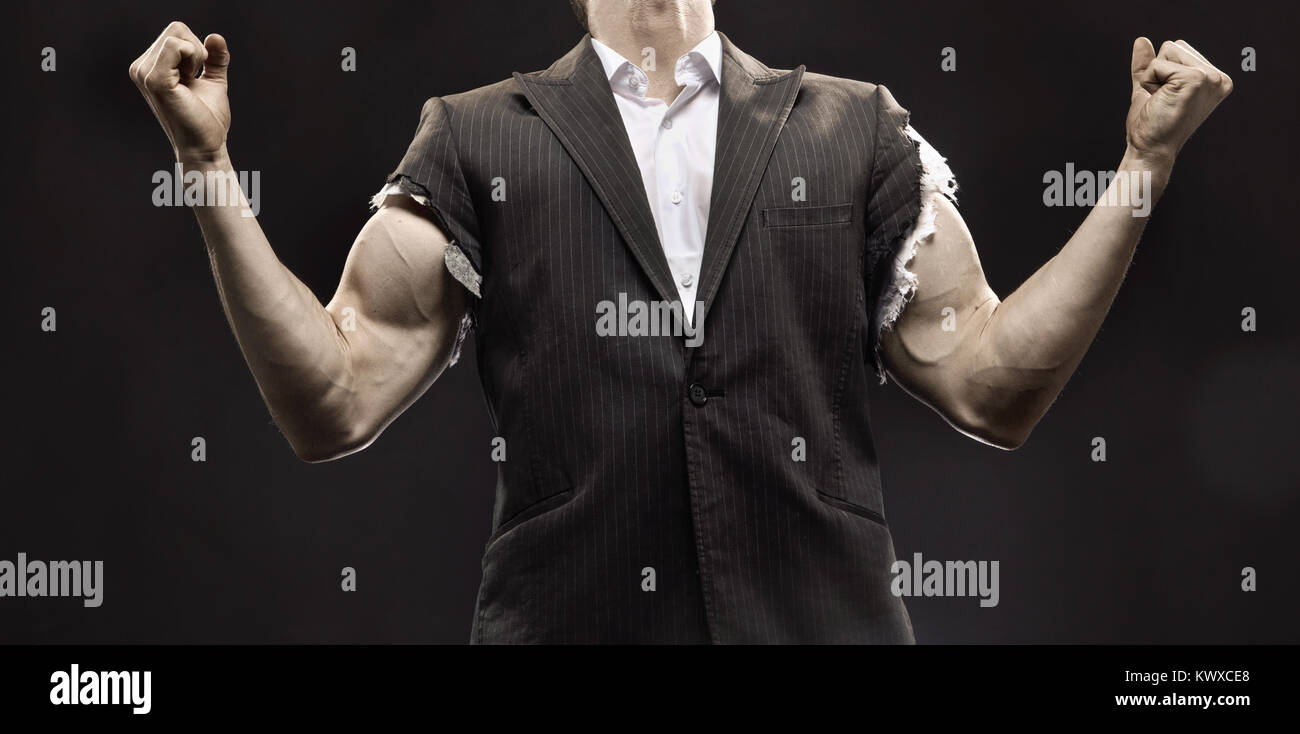 Muscular businessman hi-res stock photography and images - Alamy