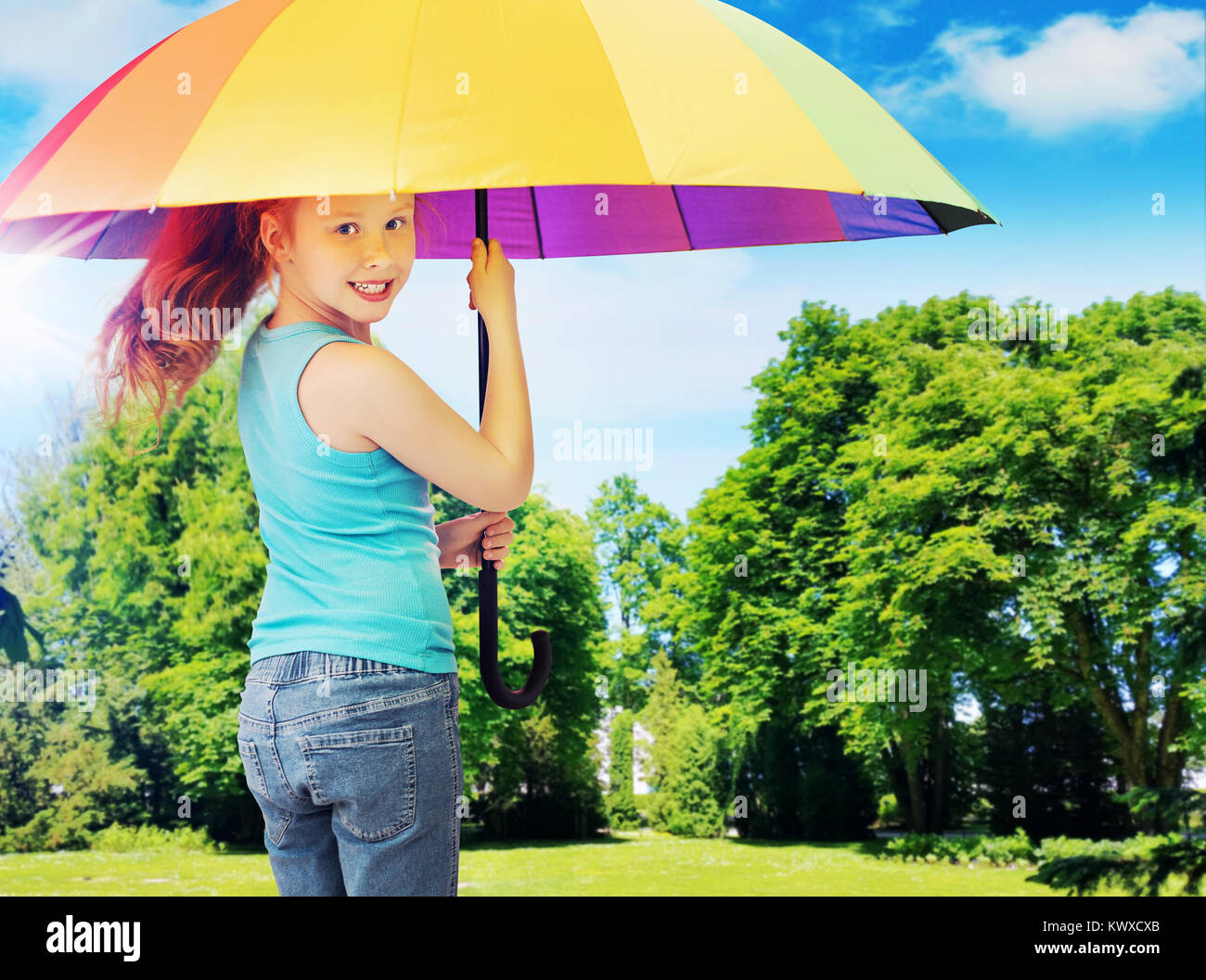 Girl enjoy spring weather hi-res stock photography and images - Alamy