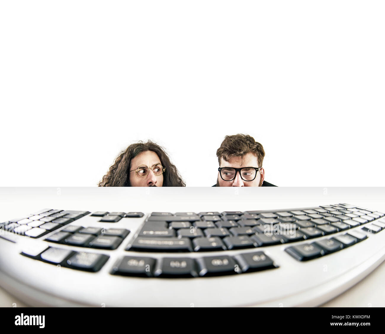 Two nerds hi-res stock photography and images - Alamy