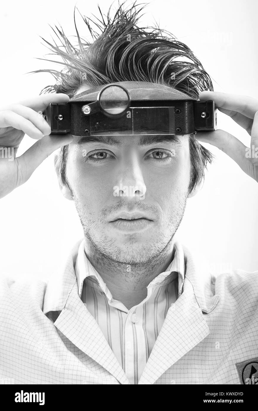 Young technician Black and White Stock Photos & Images - Alamy