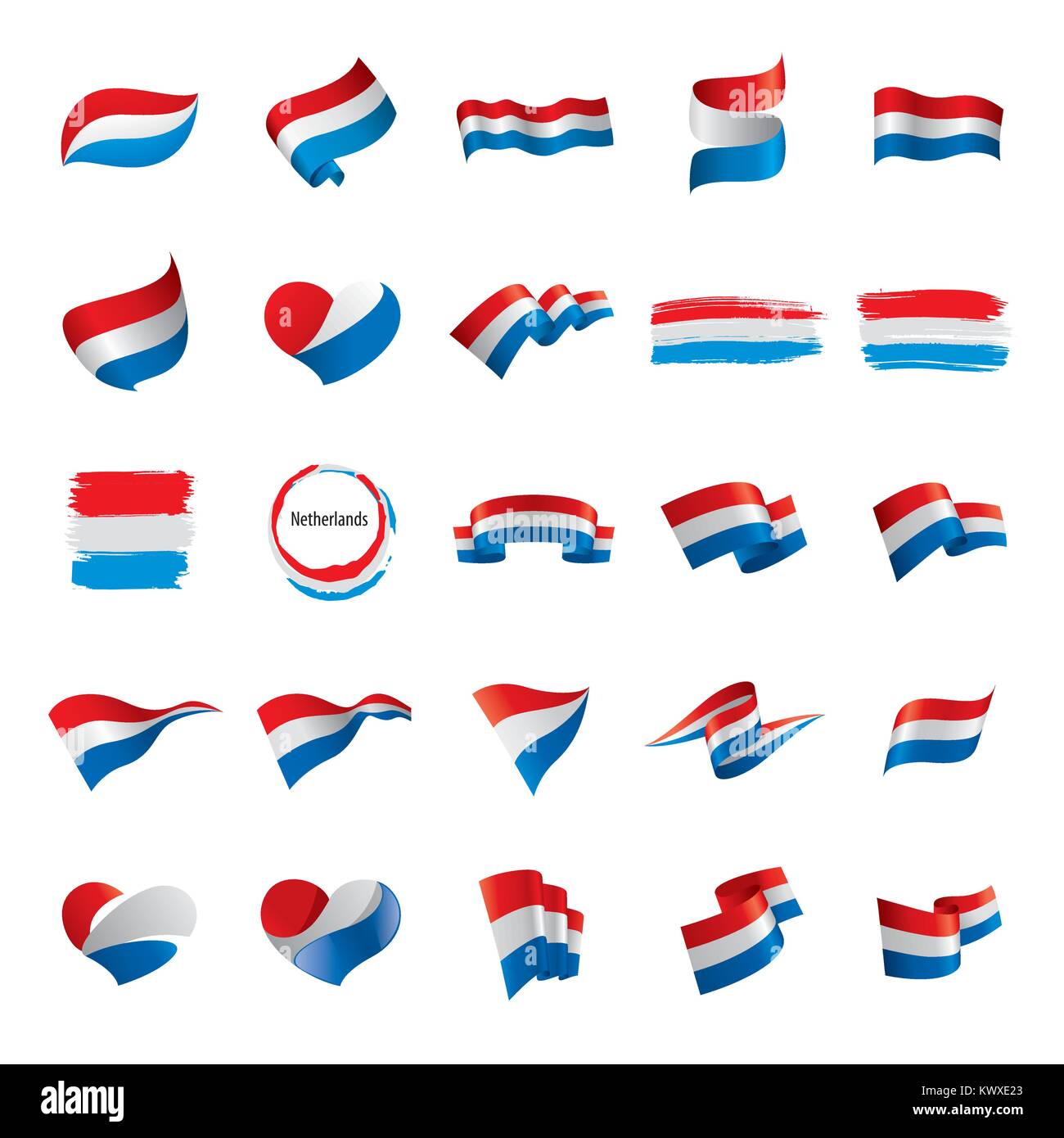Netherlands flag, vector illustration Stock Vector Image & Art - Alamy