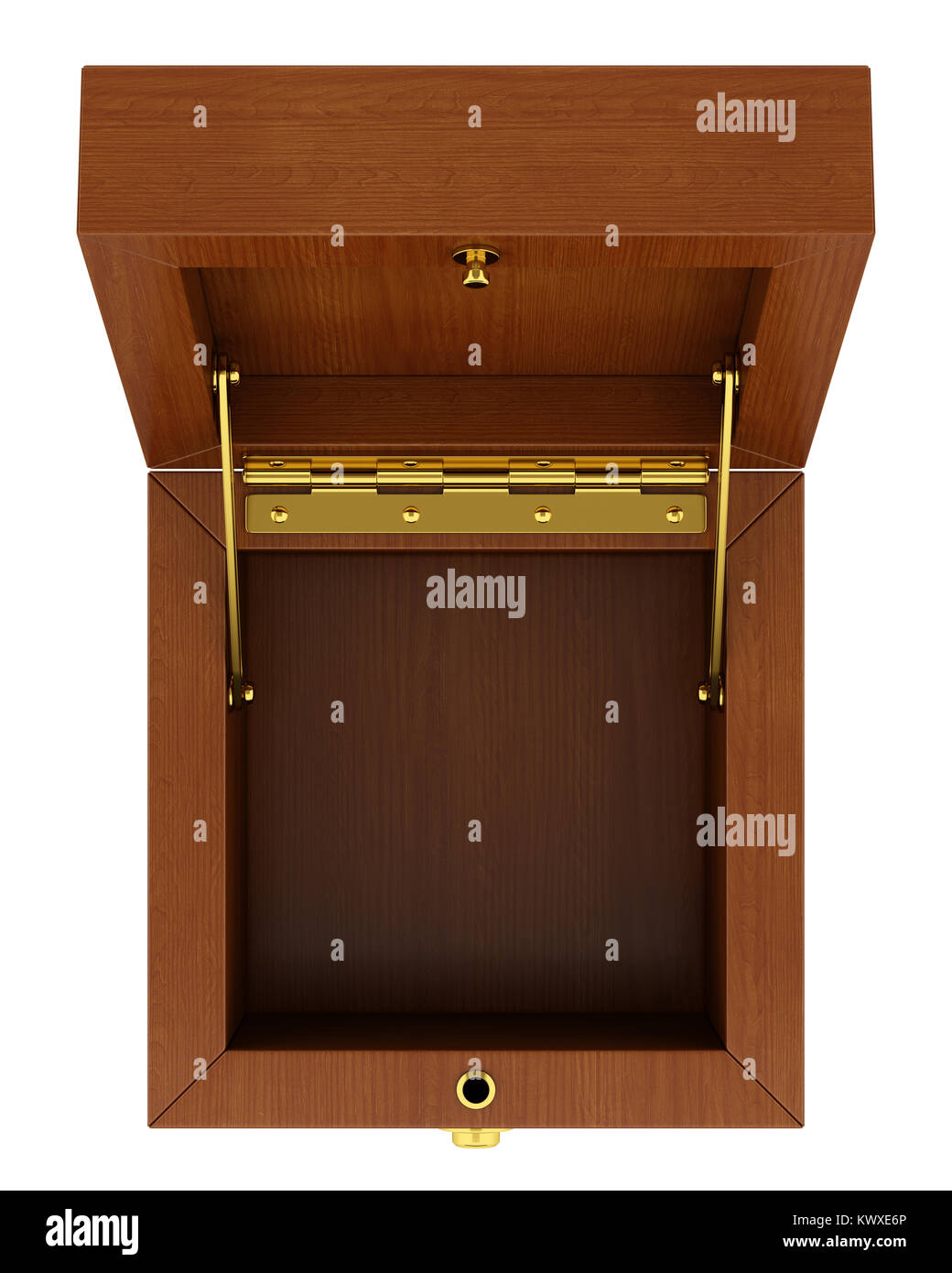 Gold treasure chest top view hi-res stock photography and images - Alamy