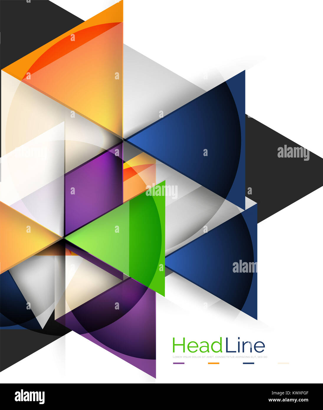 Modern business triangle abstract background Stock Photo - Alamy