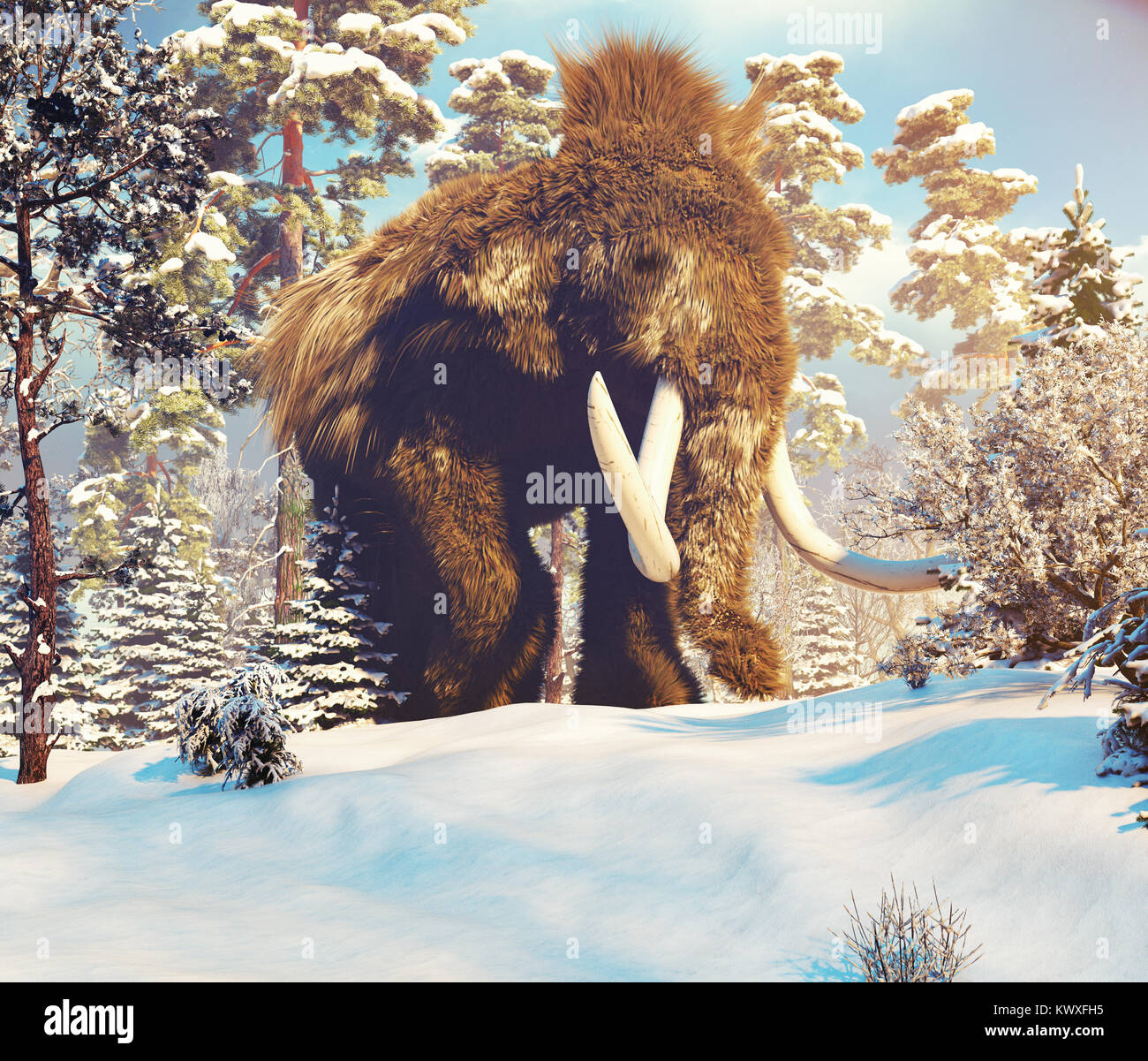 Woolly mammoth snow hi-res stock photography and images - Alamy