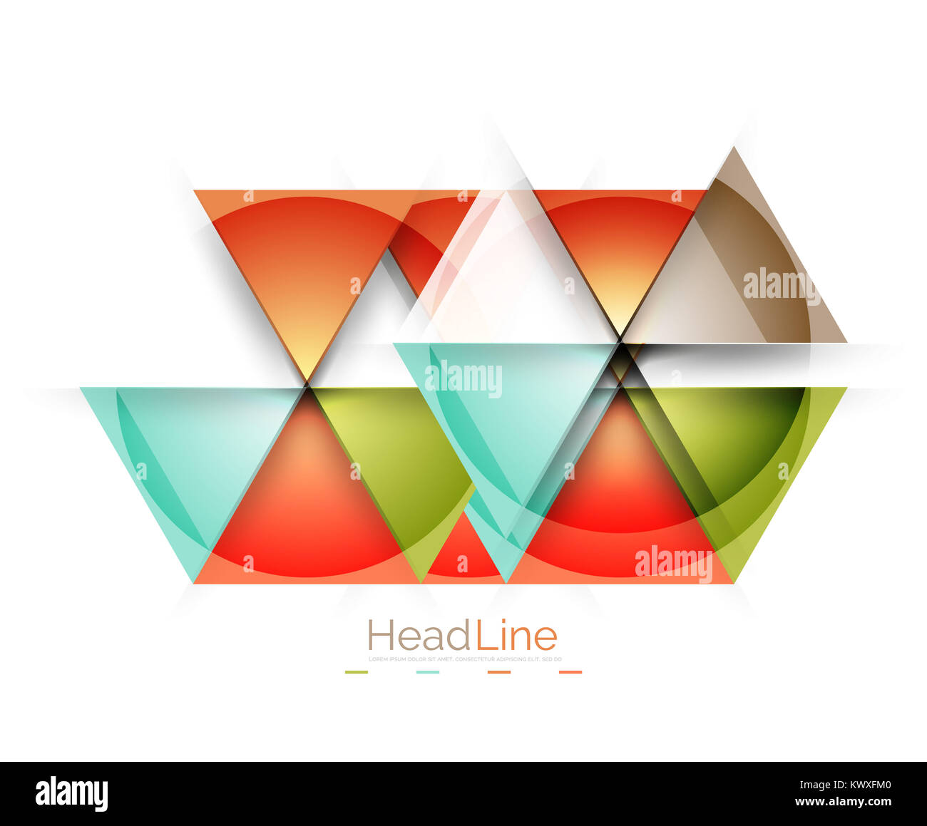 Modern business triangle abstract background Stock Photo - Alamy