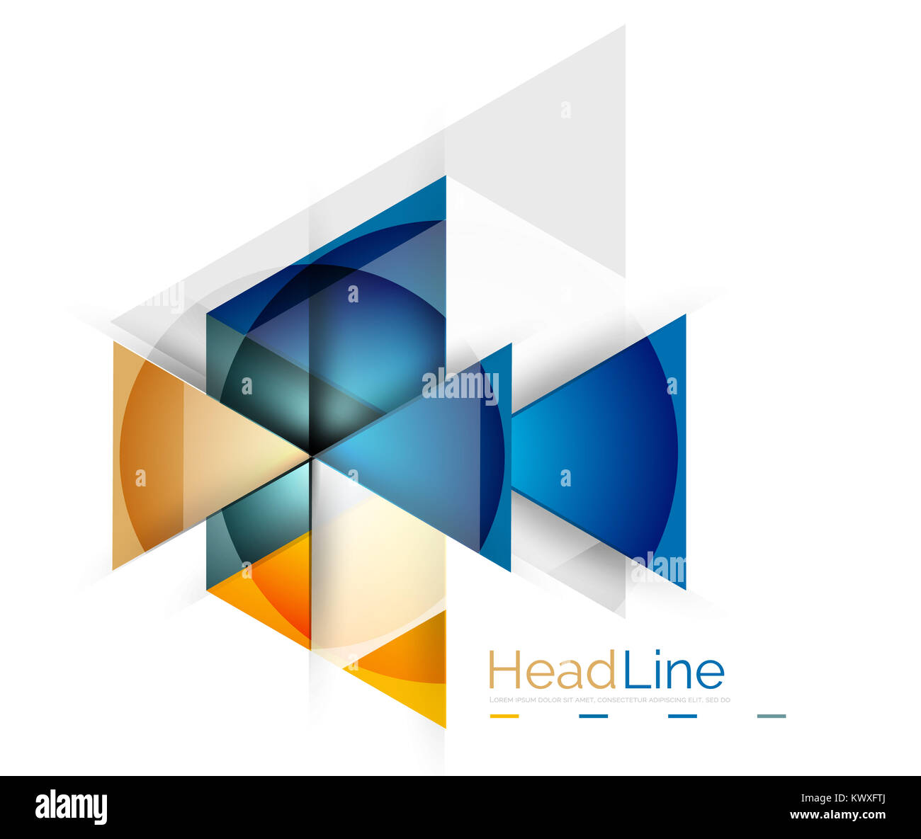 Modern business triangle abstract background Stock Photo - Alamy