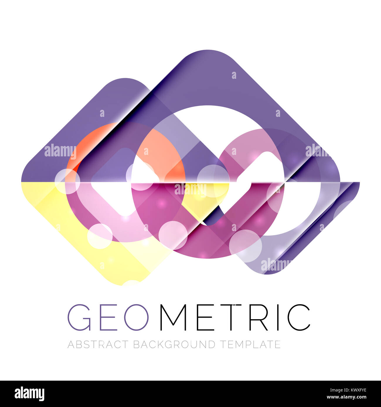 Geometrical minimal abstract background with light effects Stock Photo ...