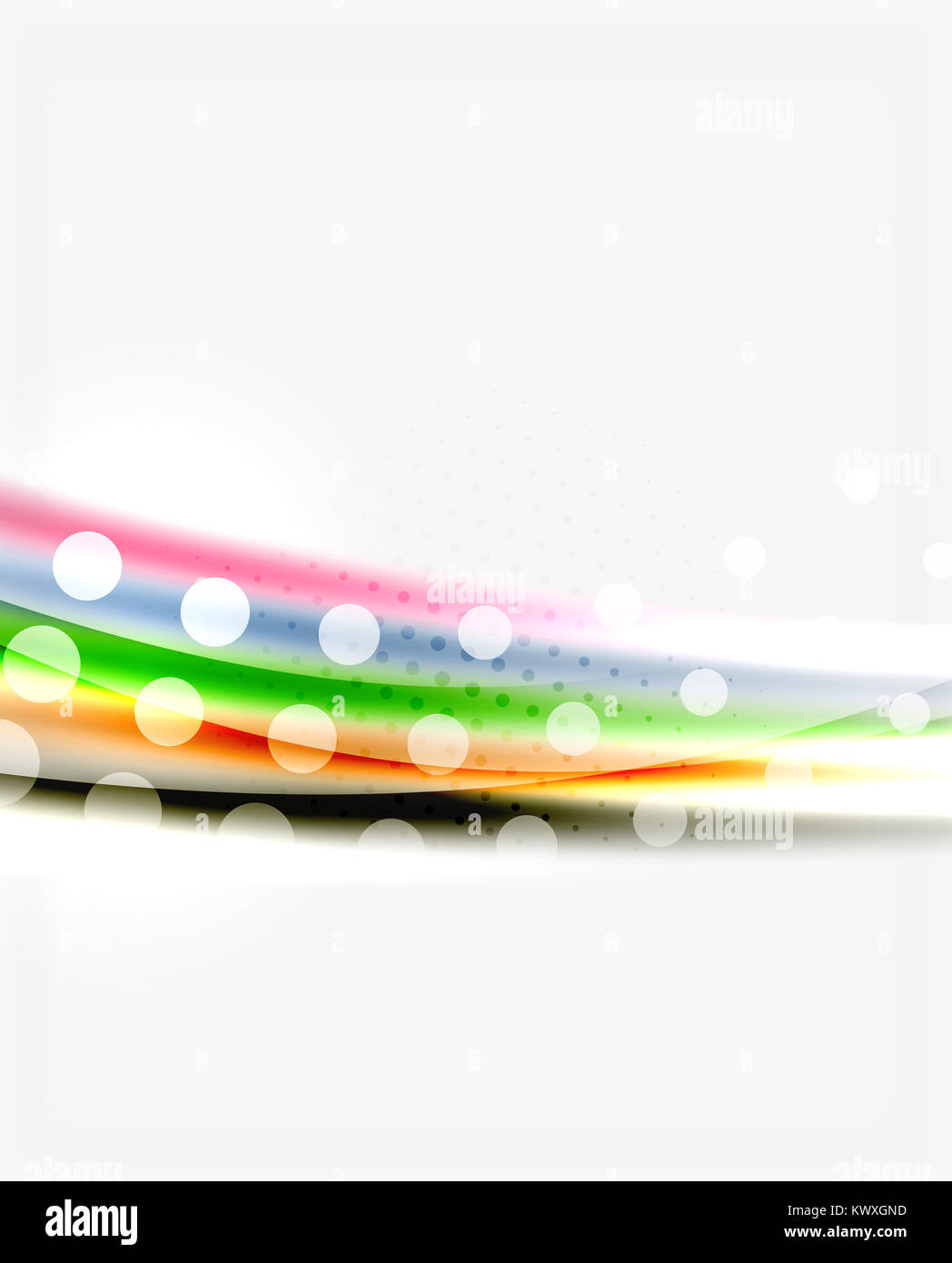 Shiny color lines on white background - motion Stock Photo - Alamy