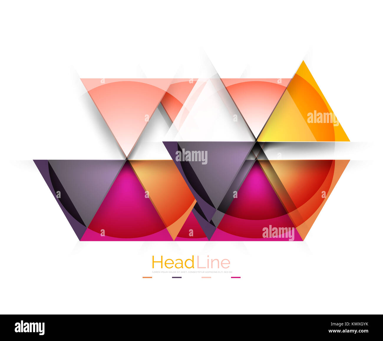 Modern business triangle abstract background Stock Photo - Alamy