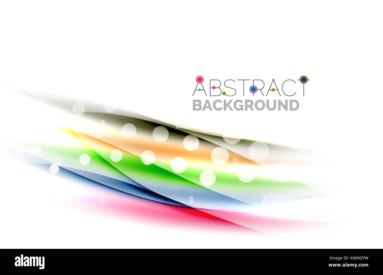 Shiny color lines on white background - motion Stock Photo - Alamy