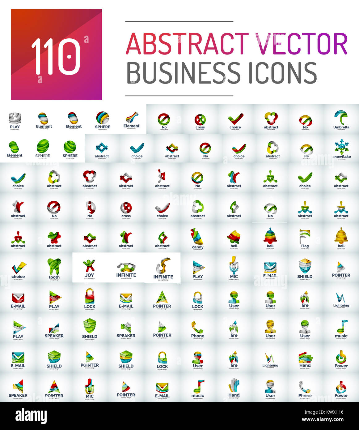 Abstract logo mega collection Stock Photo - Alamy