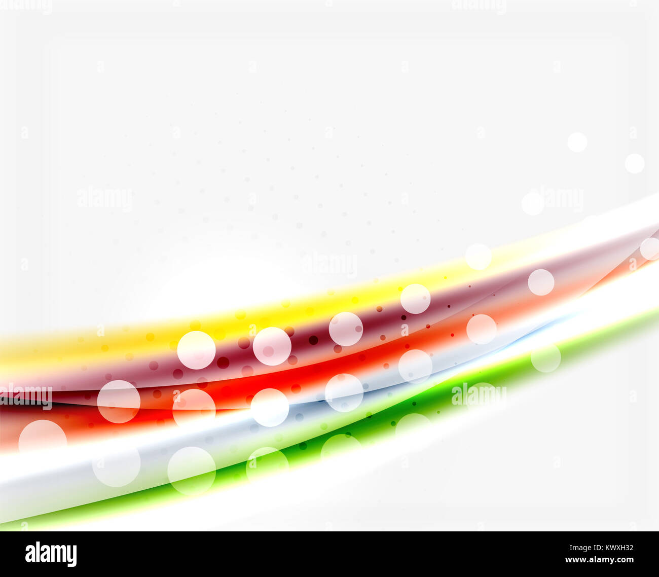 Shiny color lines on white background - motion Stock Photo - Alamy