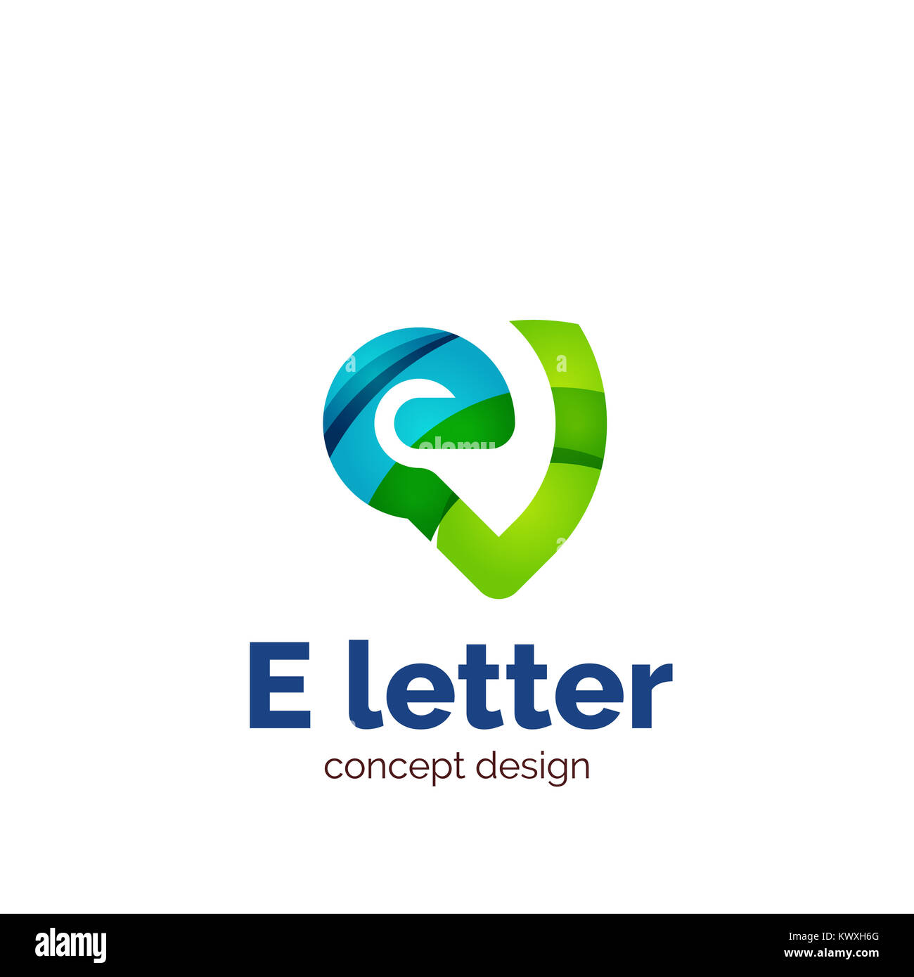 letter concept logo template, abstract business icon. Created with ...