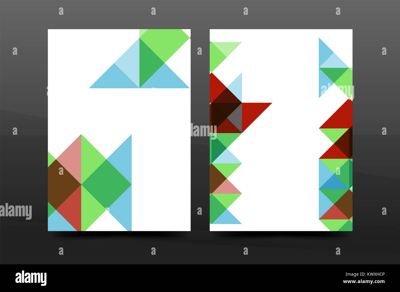 Colorful geometry design annual report a4 cover brochure template ...