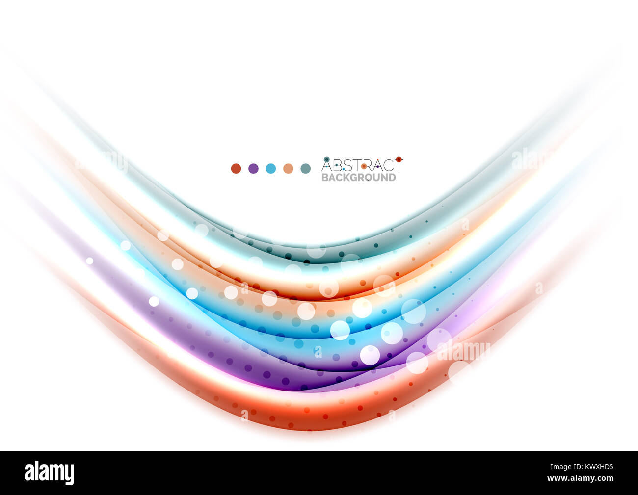 Multicolored lines on white, motion concept abstract background Stock ...