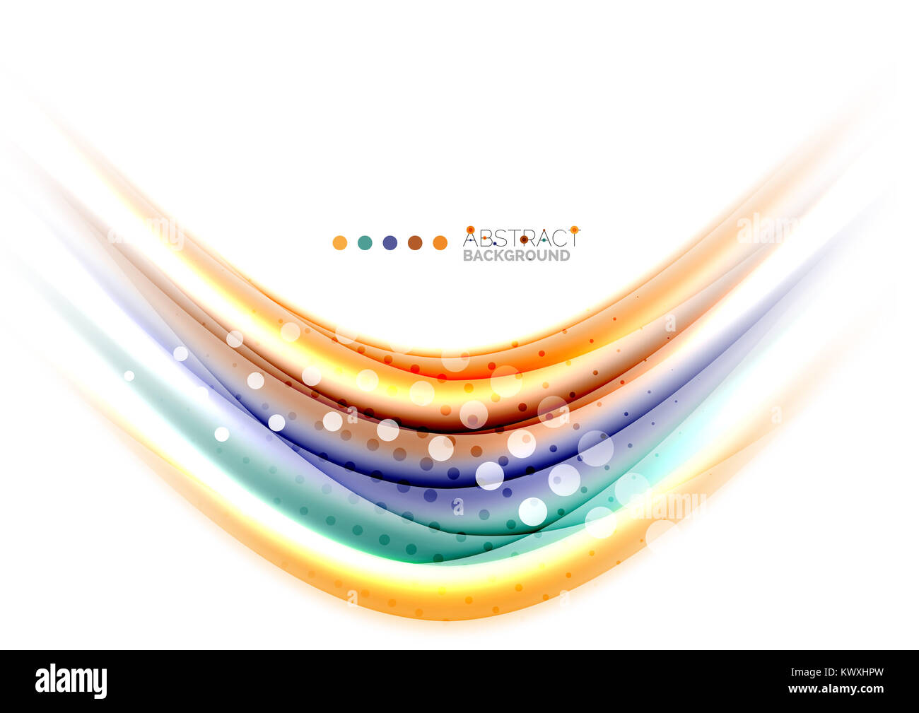 Abstract wave on white, background template Stock Photo - Alamy