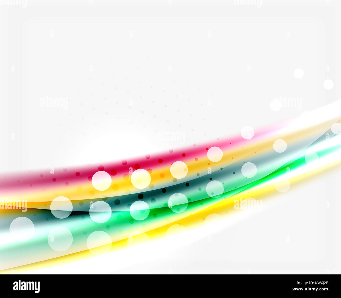 Shiny color lines on white background - motion Stock Photo - Alamy