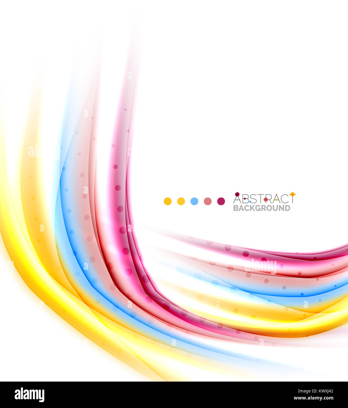 Abstract wave on white, background template Stock Photo - Alamy