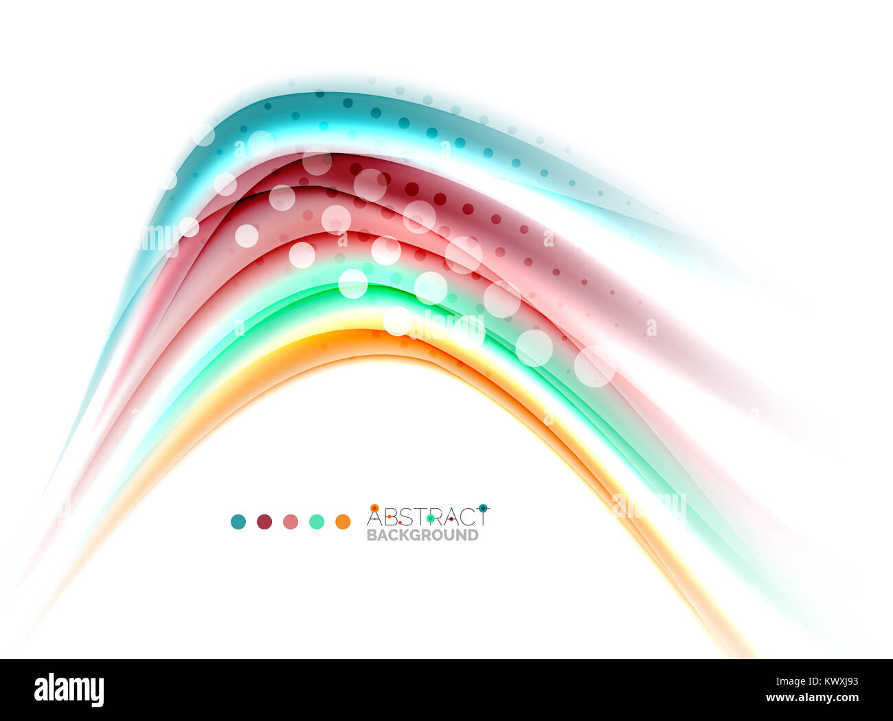 Abstract wave on white, background template Stock Photo - Alamy