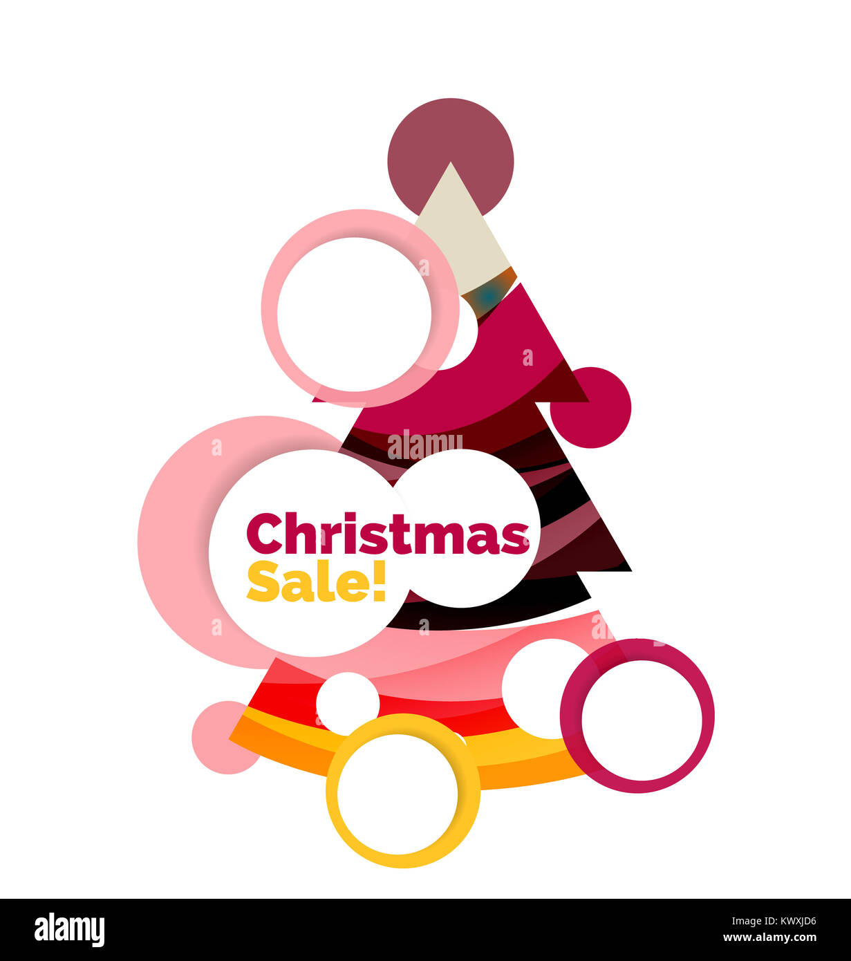 Christmas banner design with blank space for promo text. illustration ...