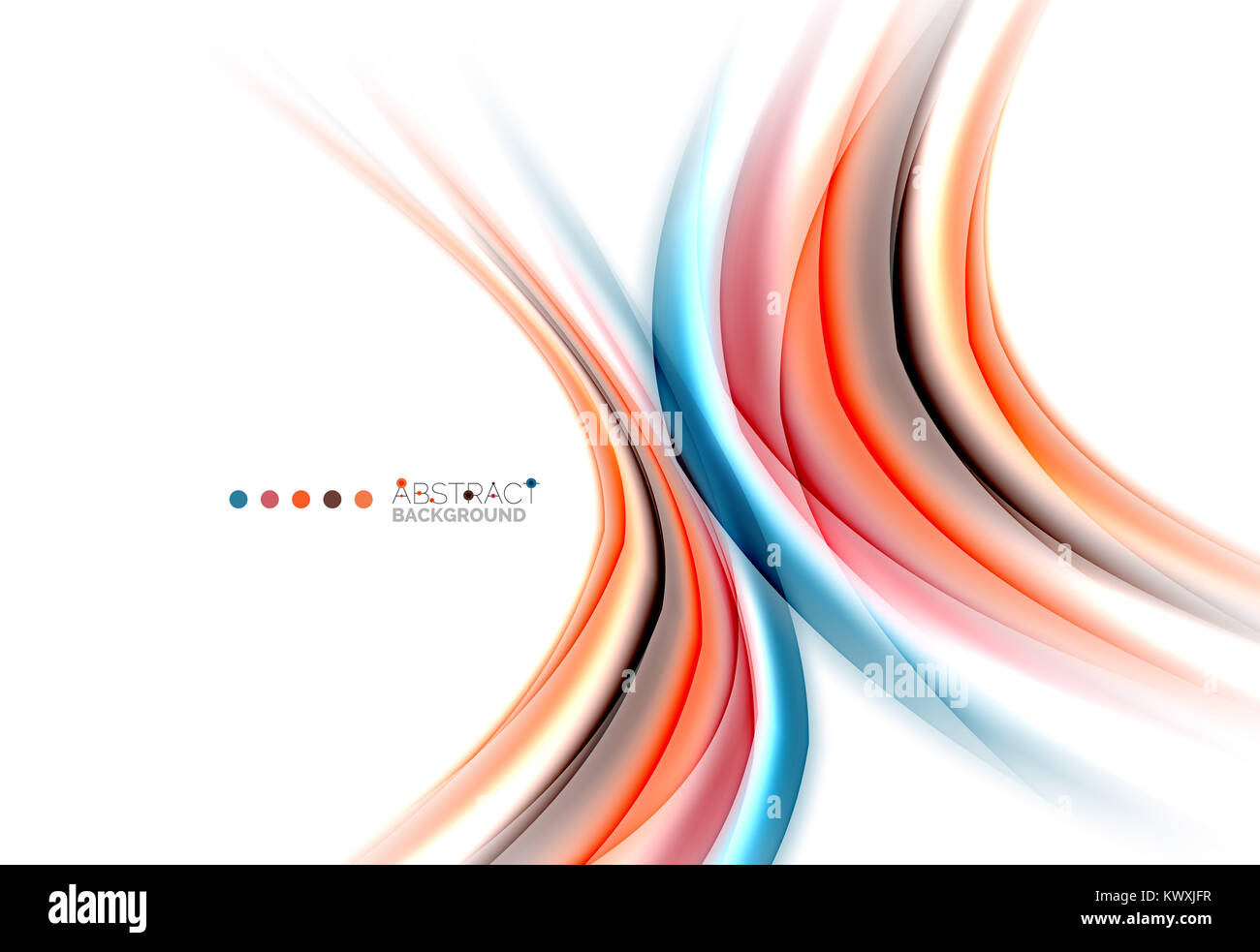 Abstract wave on white, background template Stock Photo - Alamy