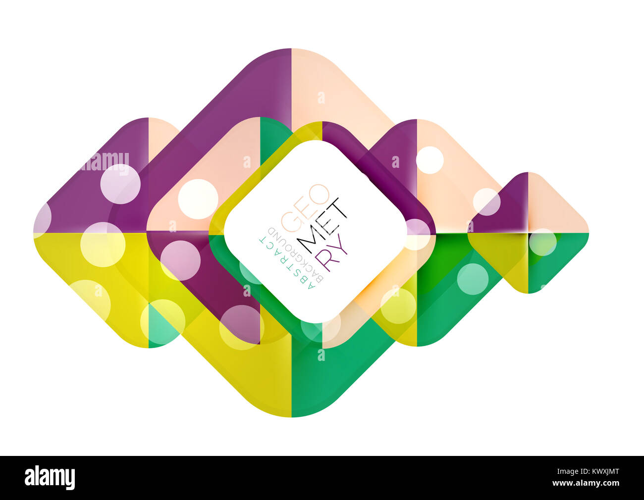 Square banner geometric template Stock Photo - Alamy