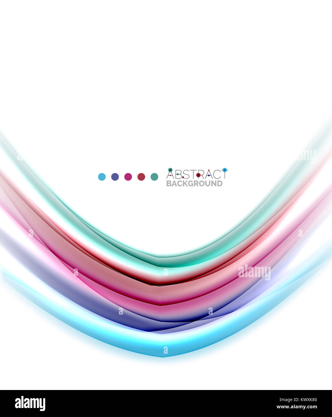 Abstract wave on white, background template Stock Photo - Alamy