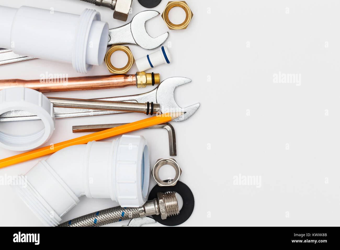 Plumbing tools hi-res stock photography and images - Alamy