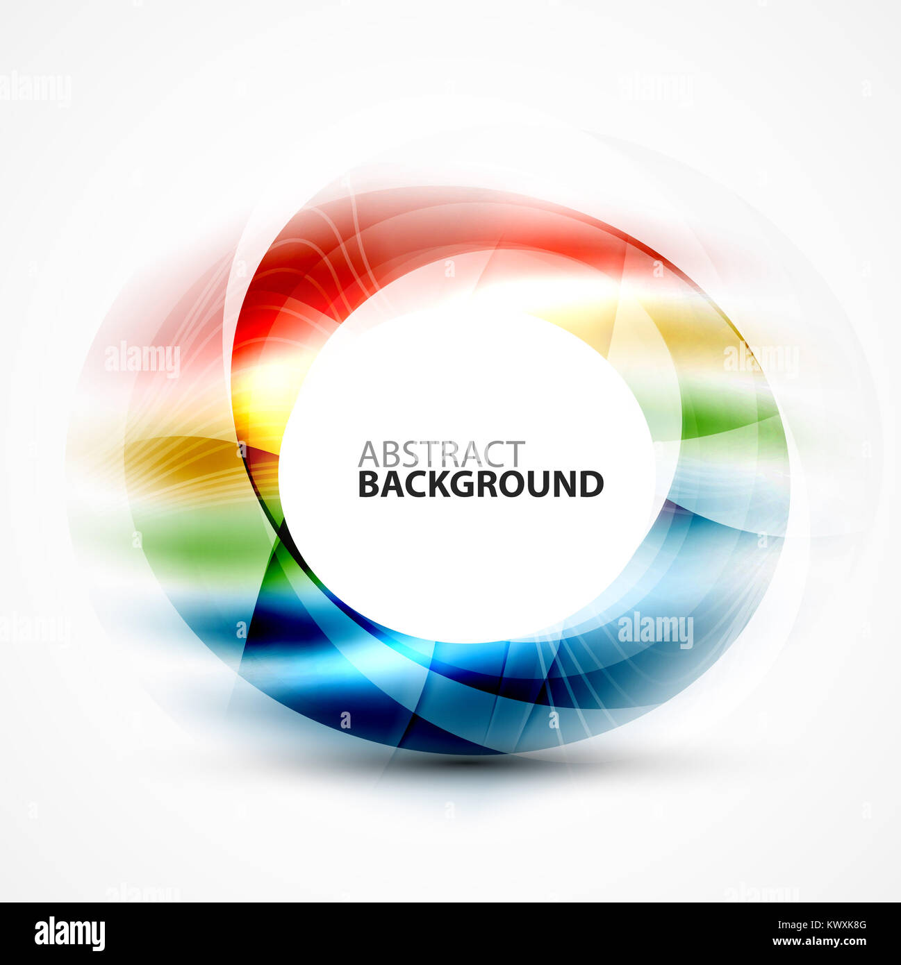 Modern shiny blurred swirl template, layout for message presentation ...