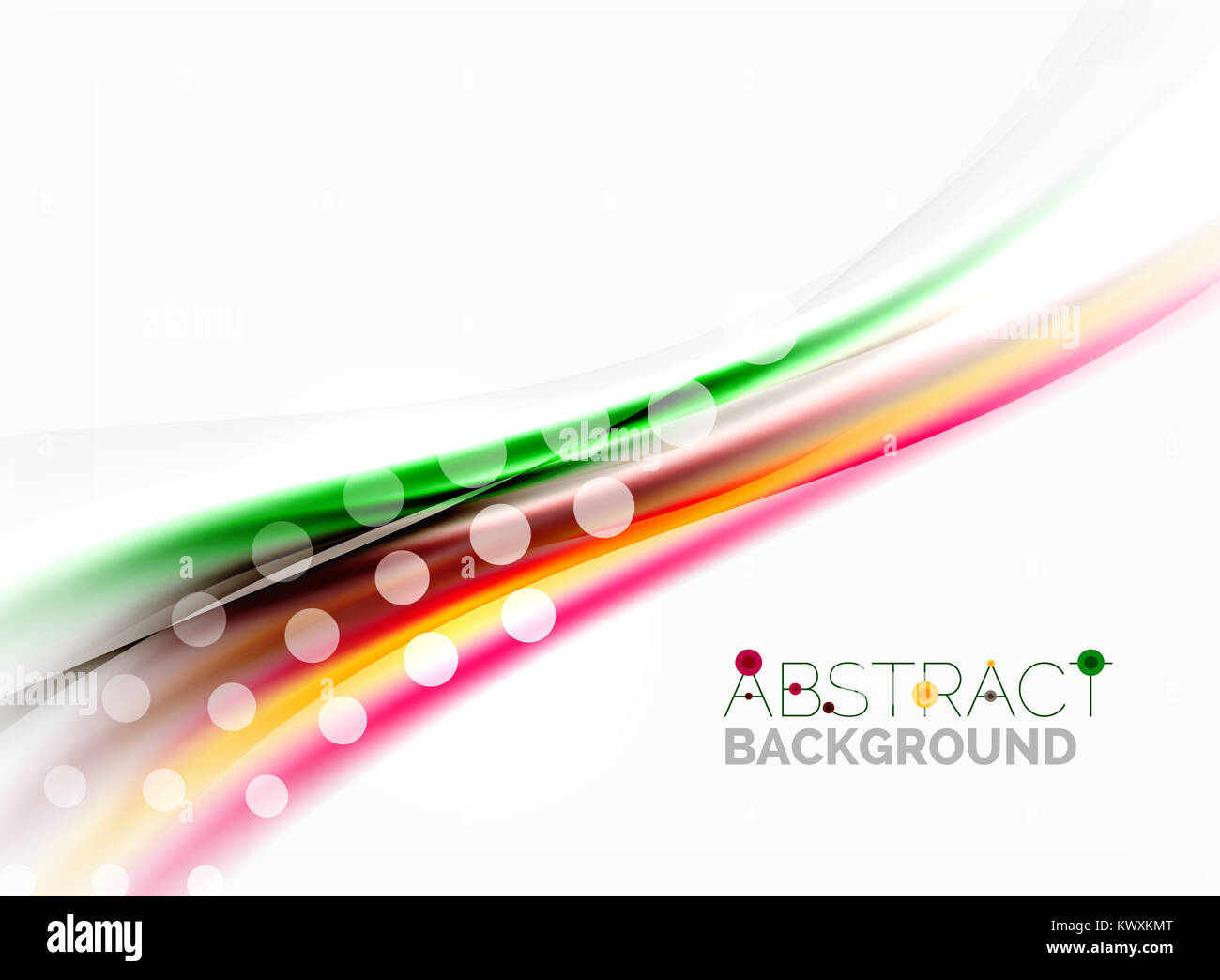 Neon effect wavy bright Cut Out Stock Images & Pictures - Alamy