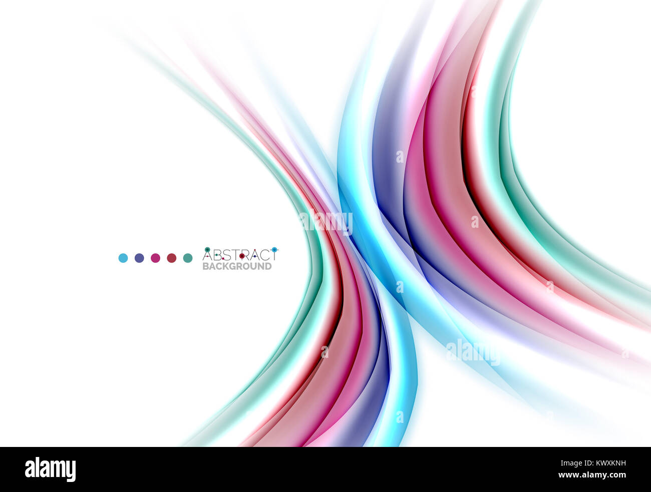 Abstract wave on white, background template Stock Photo - Alamy